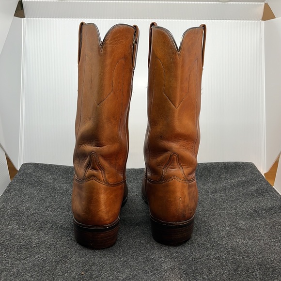 Lucchese | Shoes | Vintage Lucchese Brown Leather Cowboy Boot Size 5d ...